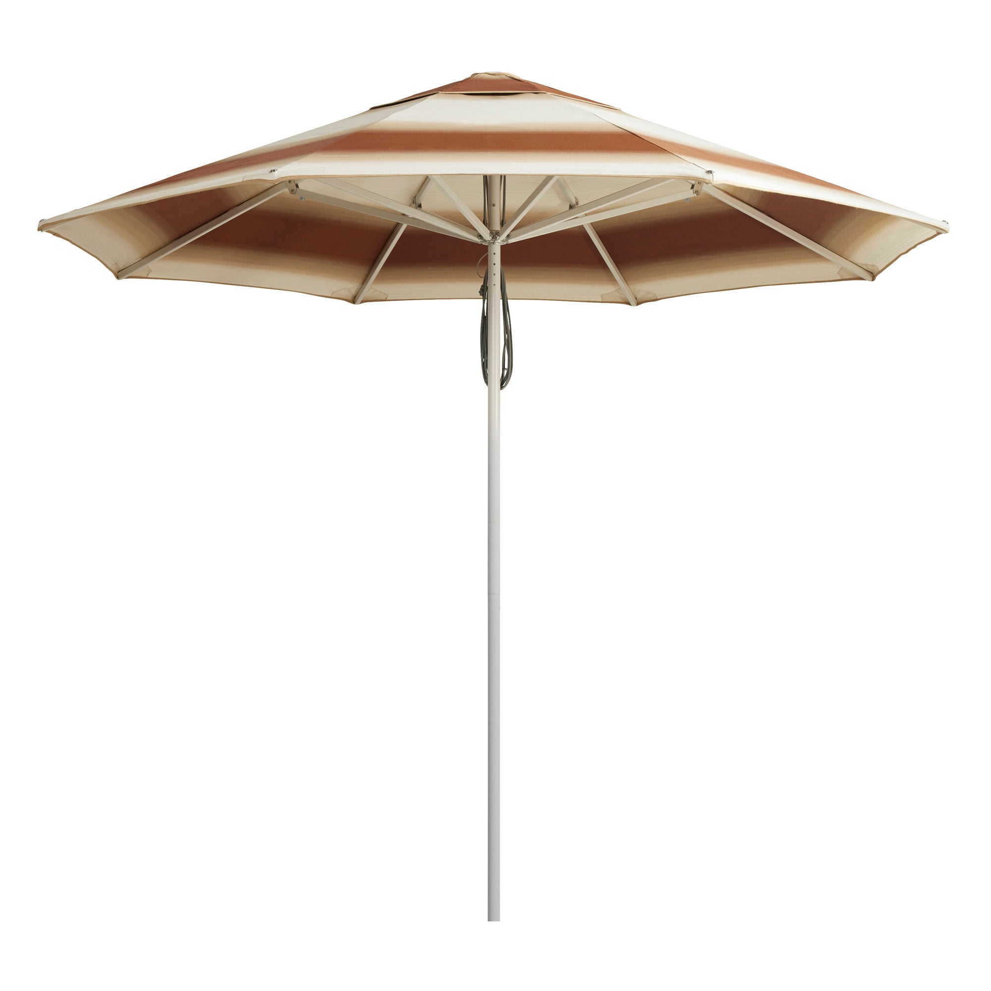 2.8m Sundial Umbrella - White - Ombre Terra – Basil Bangs