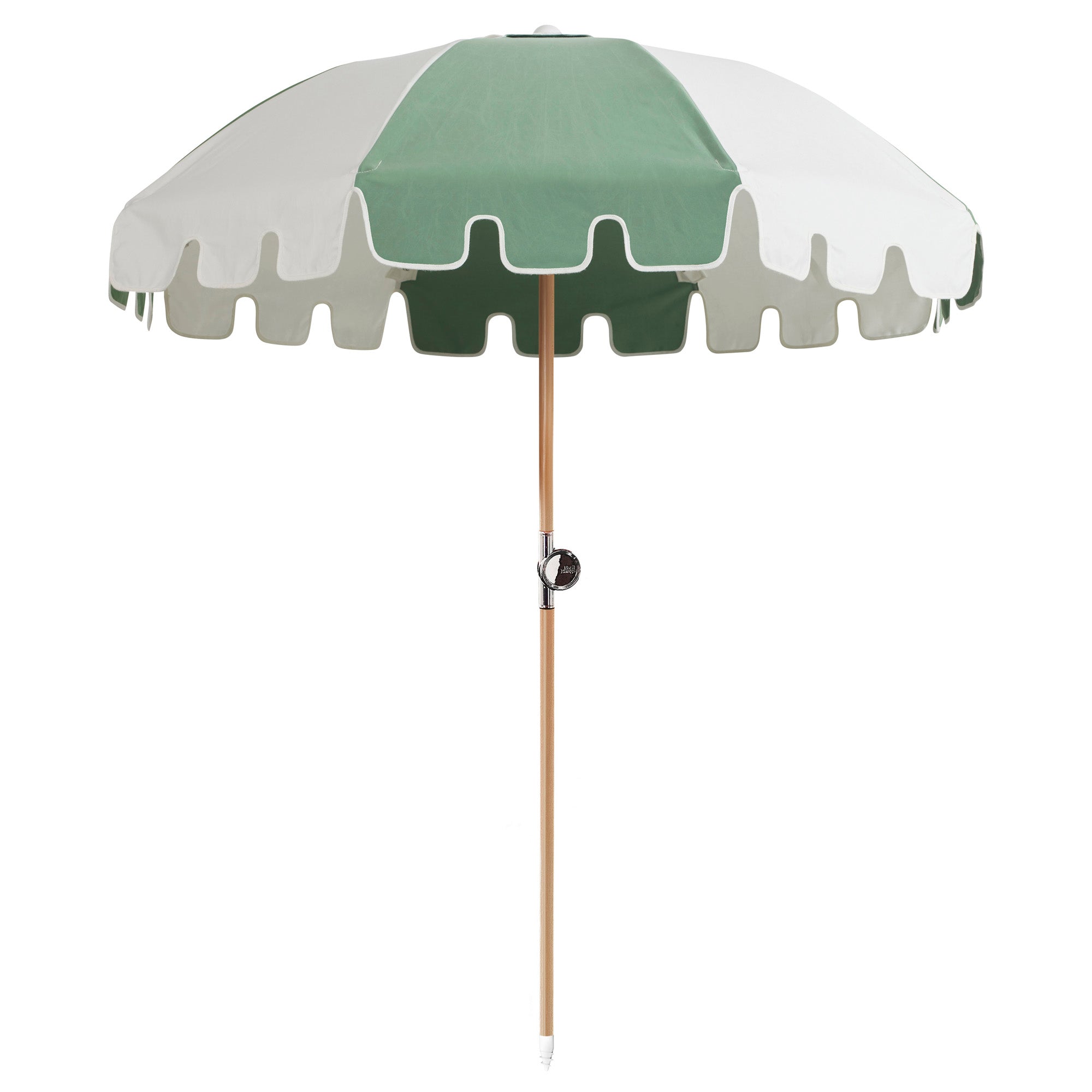 Luxury Parasol - Sage/White – Basil Bangs